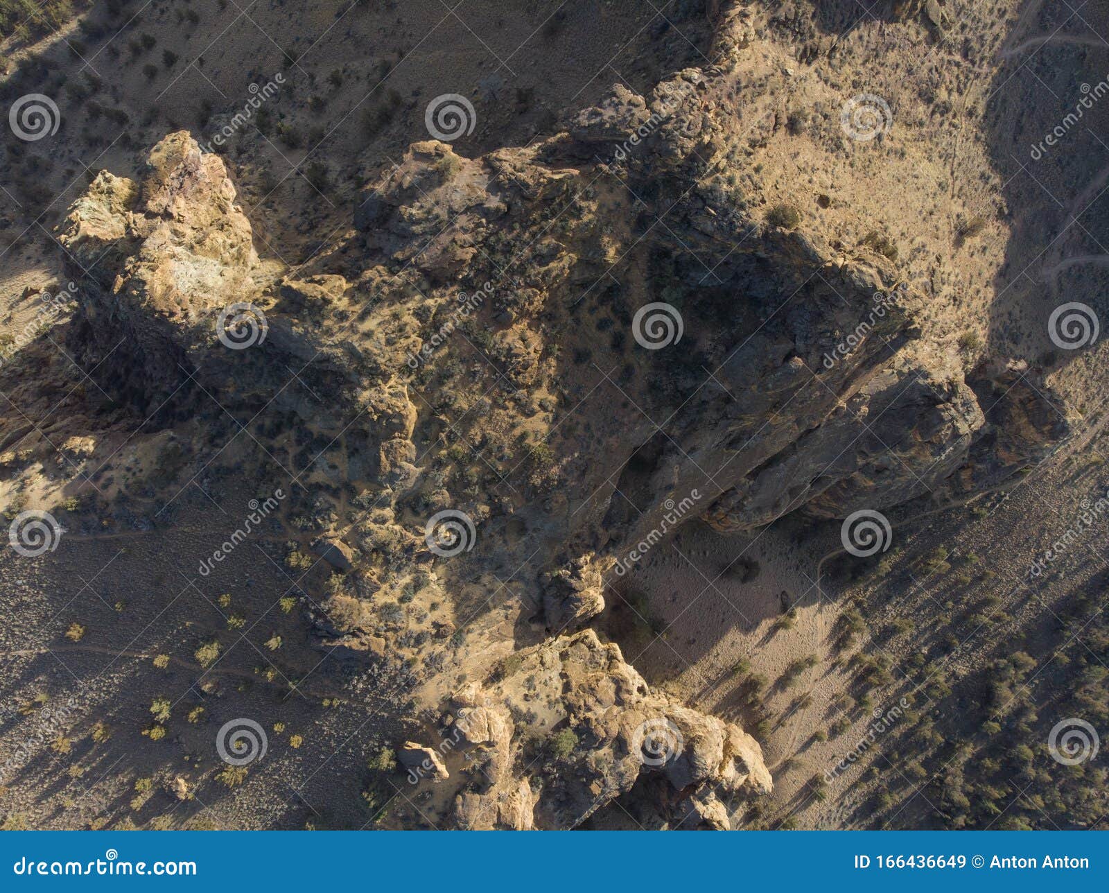 Rocks and Mountains, Desert. Top View, Texture Stock Image - Image of ...