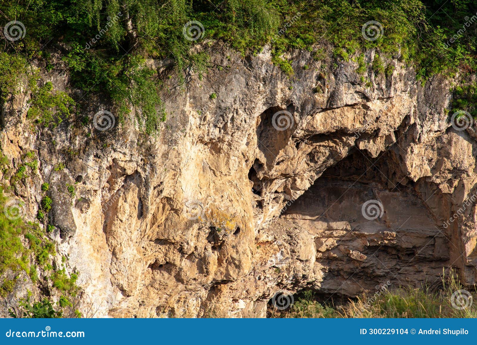 Rocks in the Mountains Overgrown with Greenery Stock Photo - Image of ...