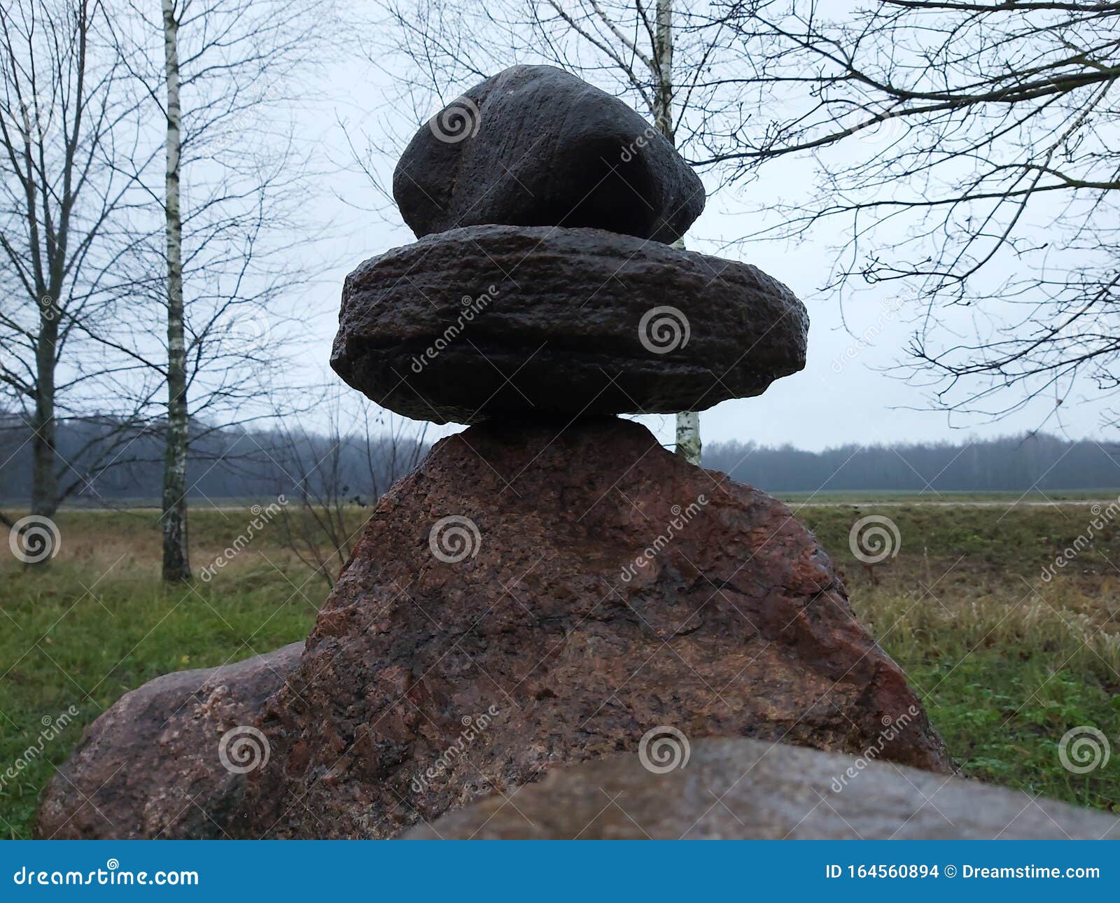 Rocks stock photo. Image of cloudyday, calm, rocks, nature - 164560894