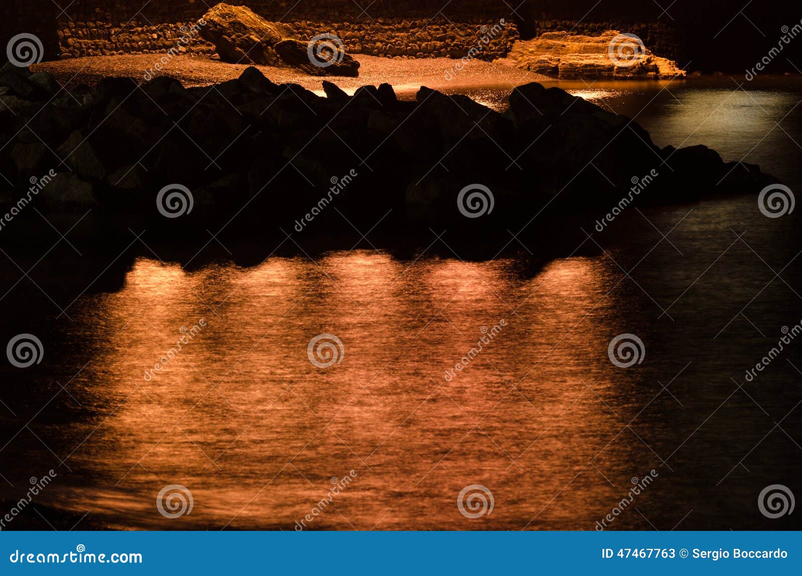 Rocks at night stock image. Image of rocks, night, italy - 47467763