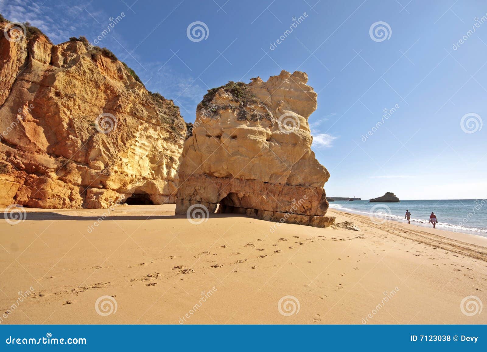 Rocks and Ocean in Portugal Stock Photo - Image of scenic, paradise ...