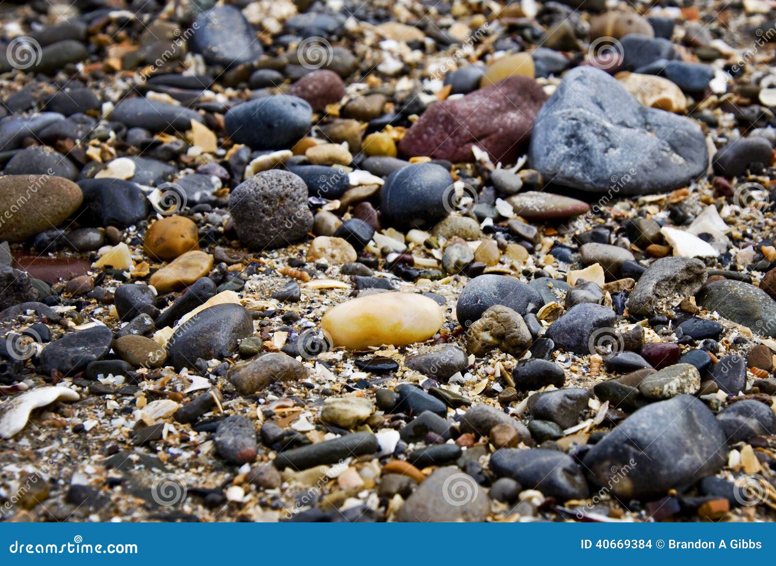 Rocks and Pebbles stock photo. Image of charcoal, granite - 40669384