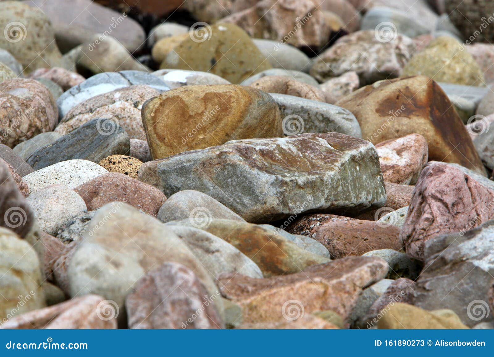 Rocks and Pebbles of Different Sizes, Colours and Patterns Stock Image ...