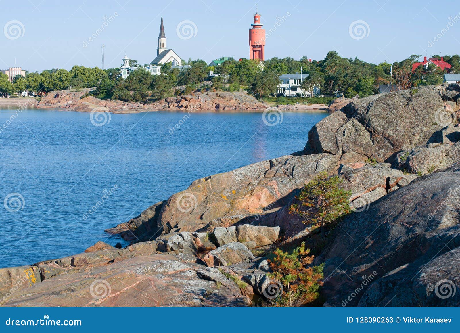 On Rocks of the Peninsula of Hanko, Finland Stock Image - Image of ...