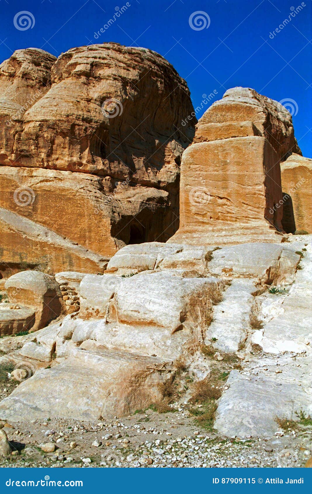 Rocks, Petra, Jordan stock image. Image of forest, natural - 87909115