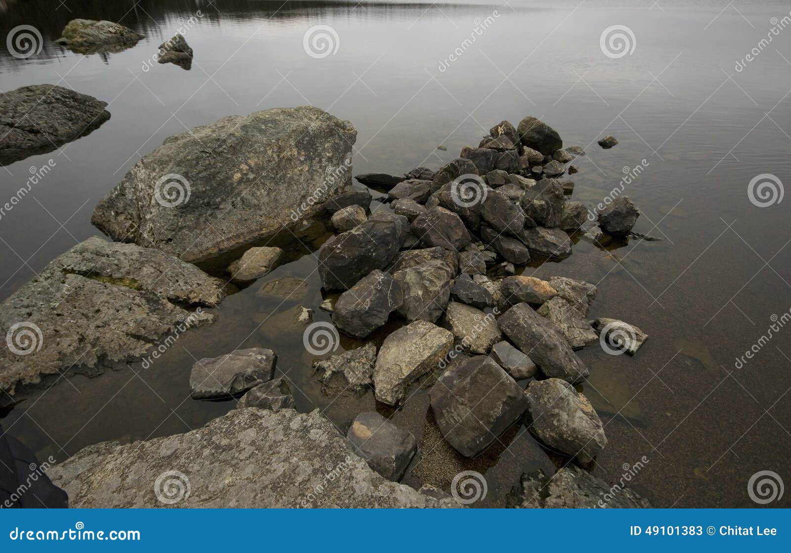 Rocks in a Pond stock image. Image of outdoors, atlantic - 49101383