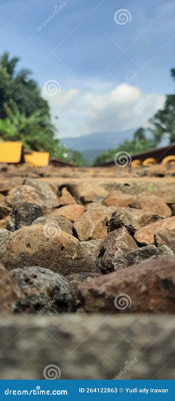 The Rocks on the Railroad Tracks Stock Image - Image of iron, white ...