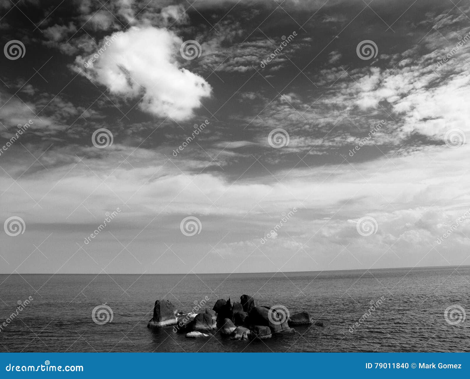 Rocks rising from ocean stock photo. Image of thailand - 79011840