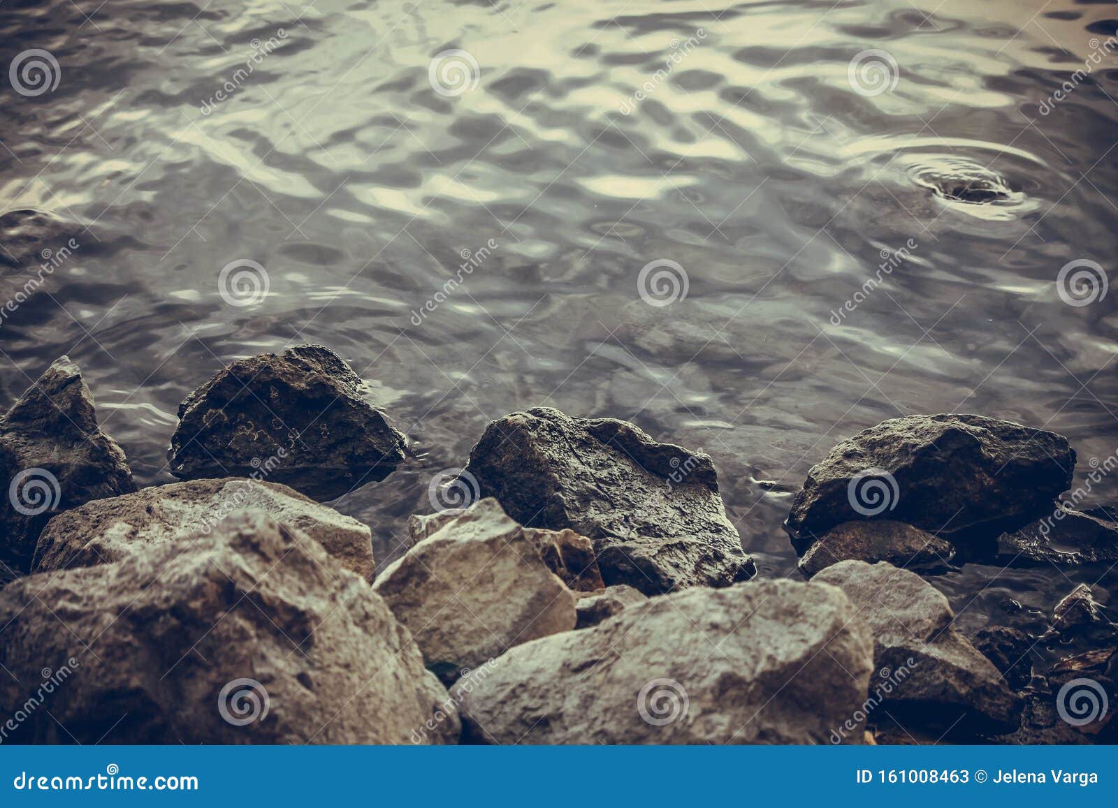 Rocks in the river stock image. Image of water, nriver - 161008463