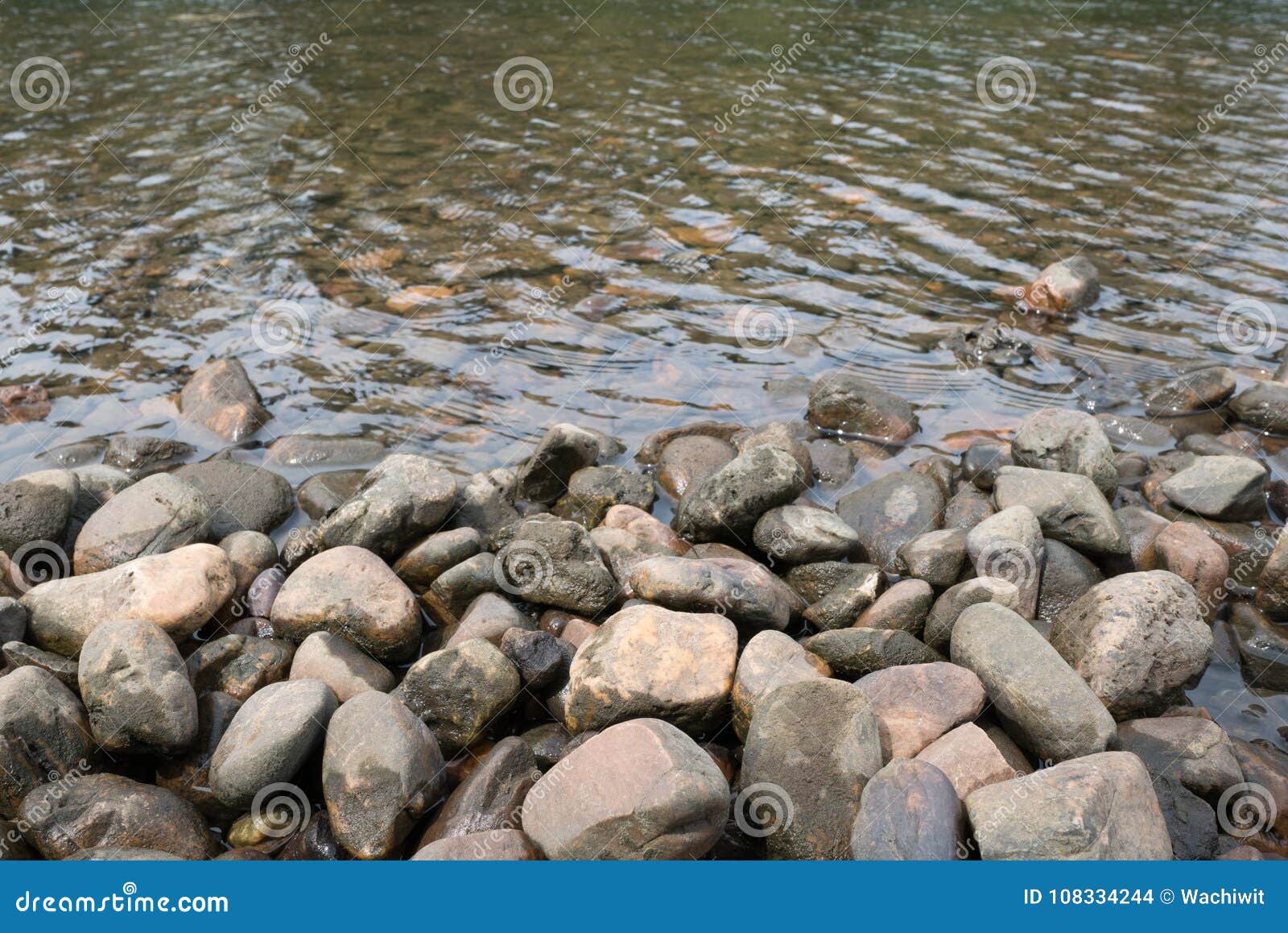 The Rocks and the River stock photo. Image of view, green - 108334244