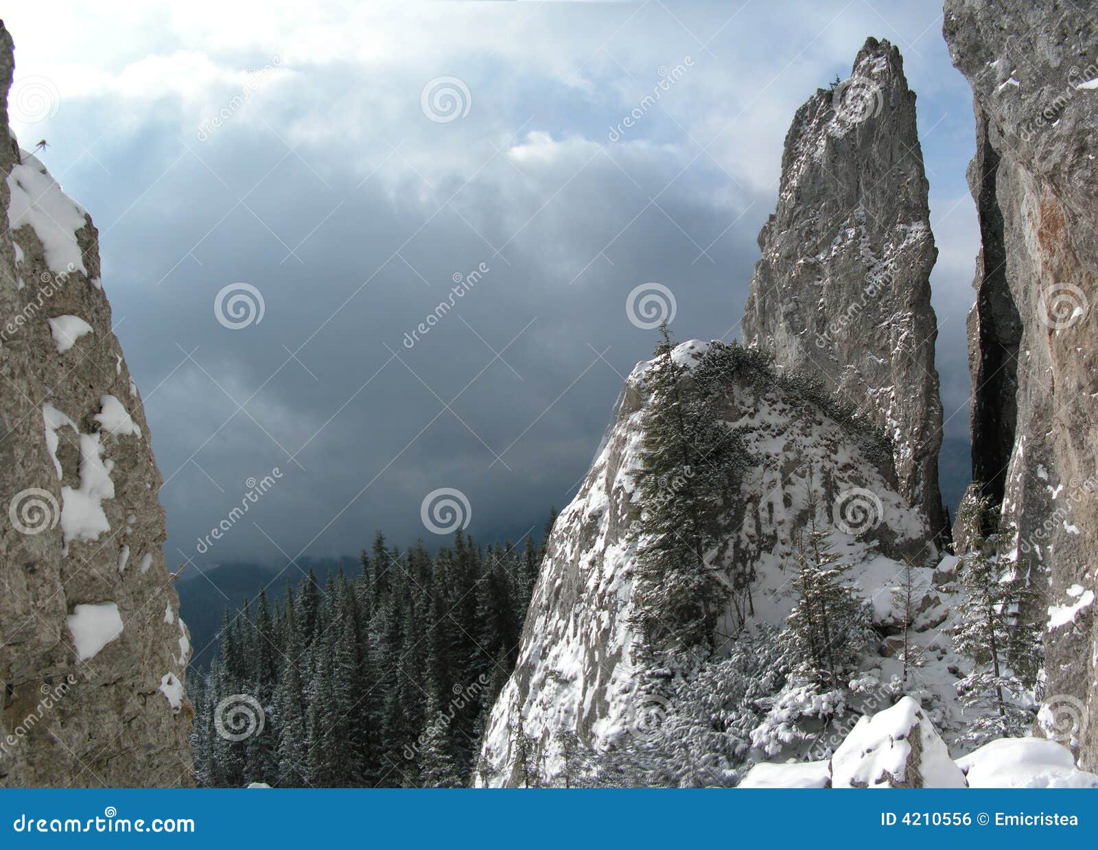 Rocks in Romania mountains stock photo. Image of mountains - 4210556