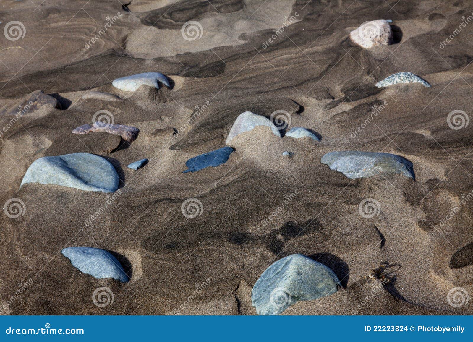 Rocks in the Sand stock photo. Image of sandy, blue, granite - 22223824
