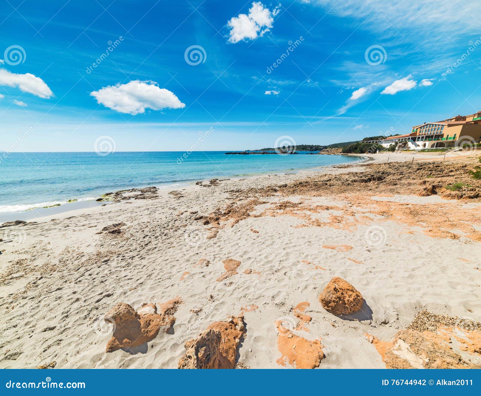 Rocks and Sand in Le Bombarde Beach Stock Photo - Image of island ...