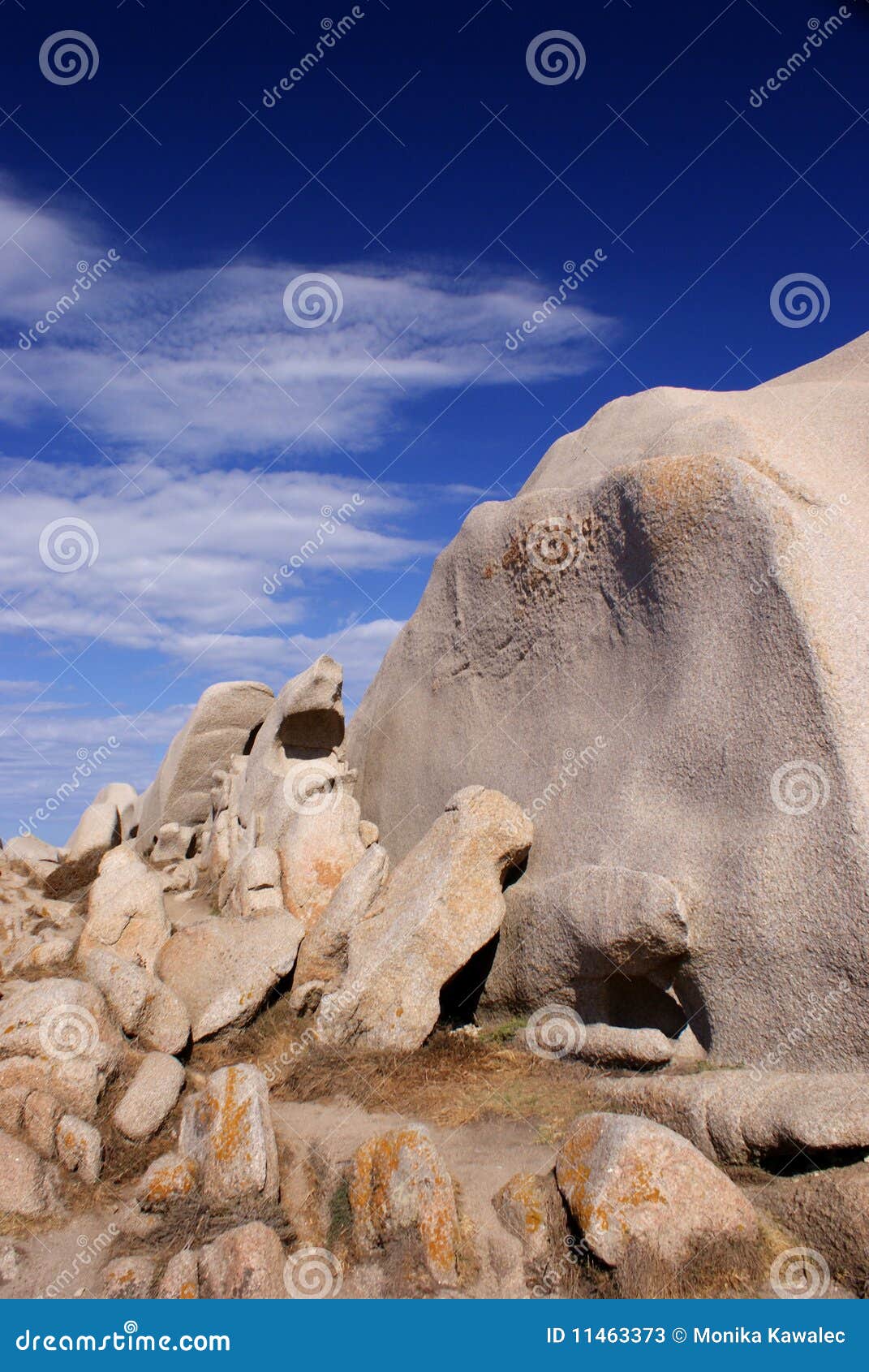 Rocks in Sardinia stock image. Image of sedimentary, cloud - 11463373
