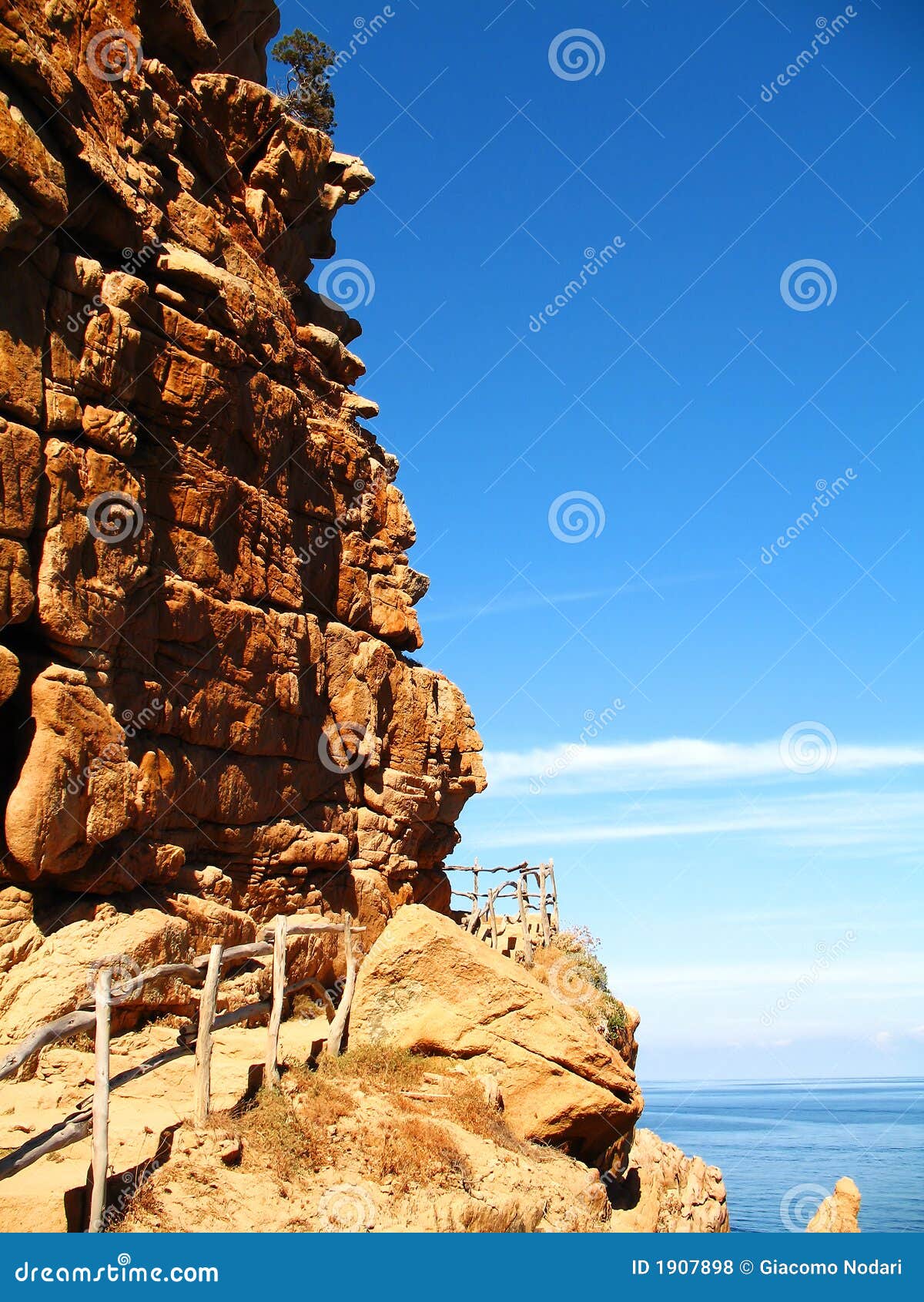 Rocks in Sardinia stock photo. Image of orange, geologic - 1907898