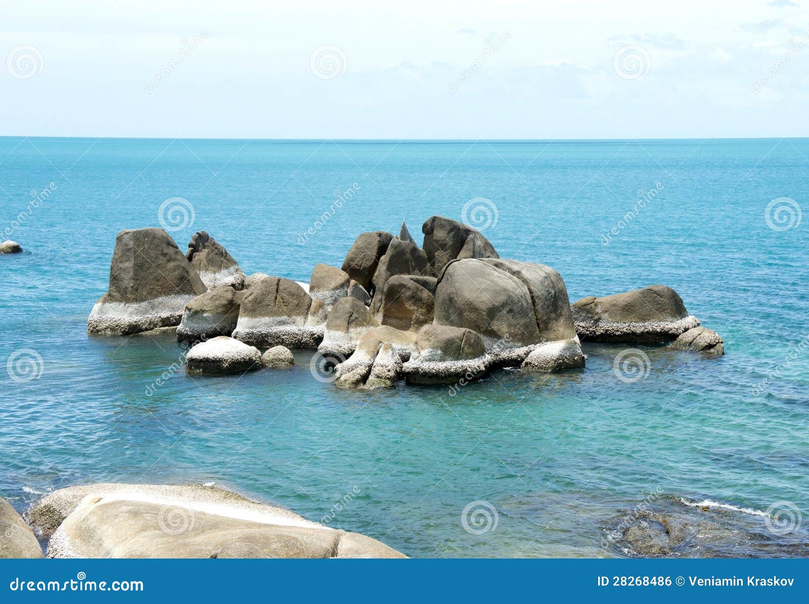Rocks on the sea stock photo. Image of beach, nature - 28268486