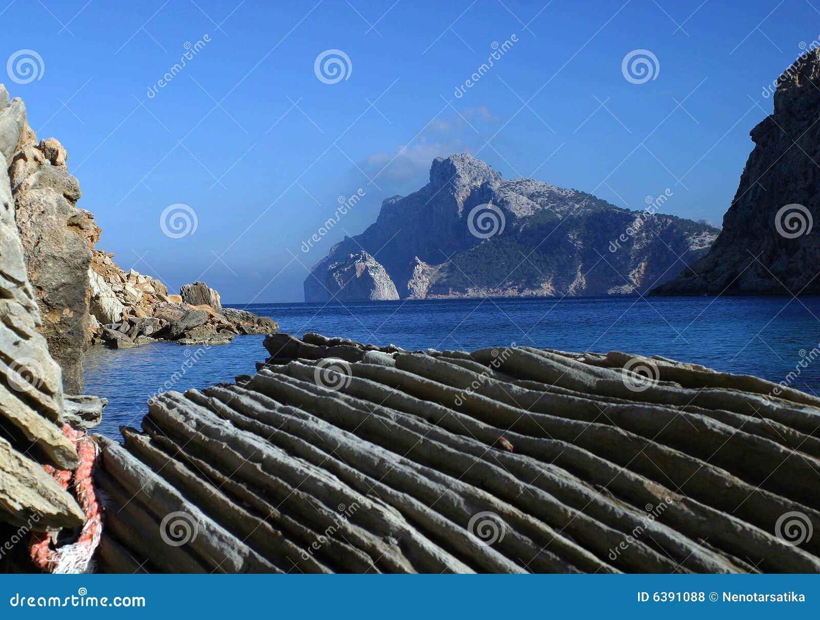 Rocks and sea stock photo. Image of structure, mountains - 6391088