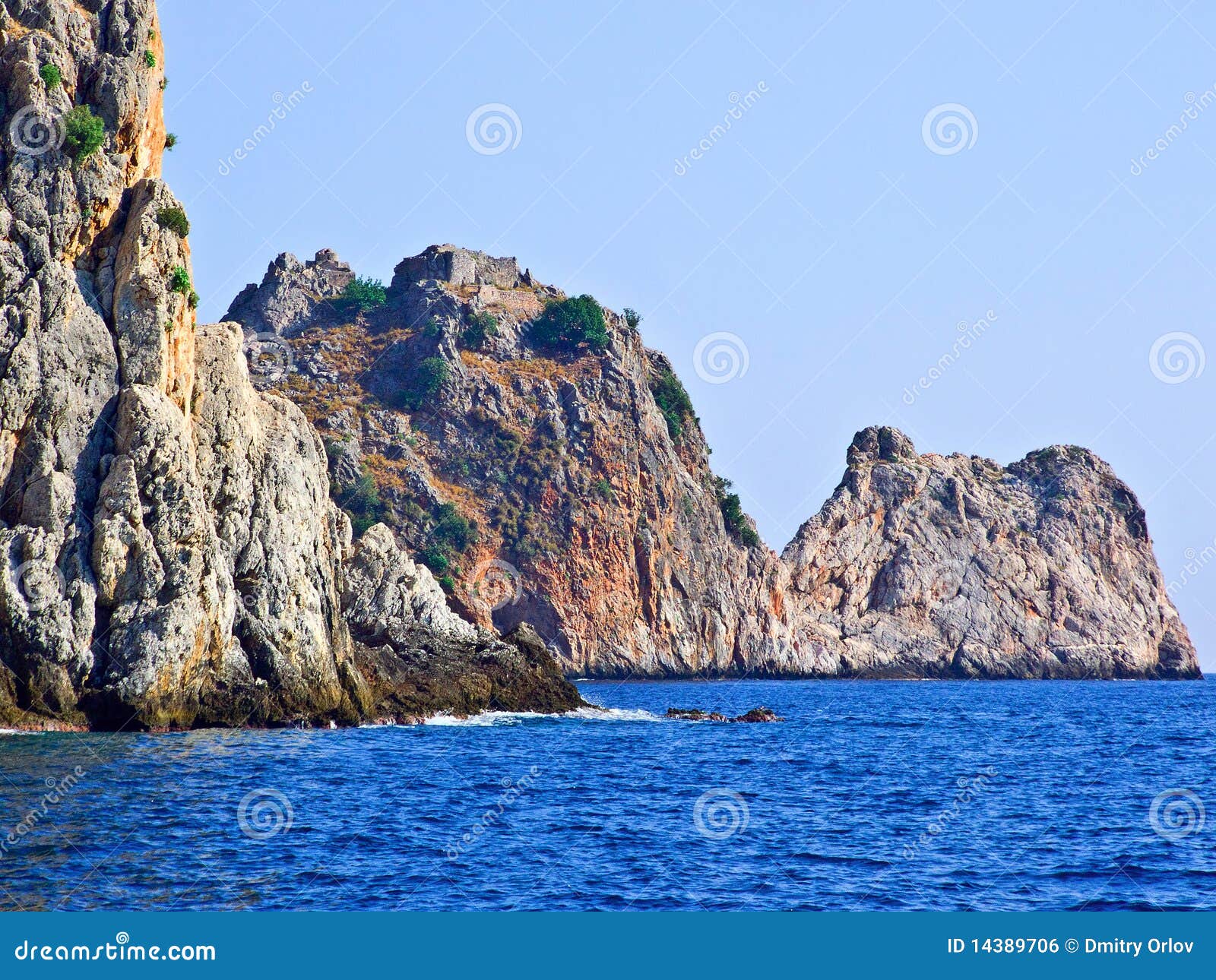 Rocks on the Sea Beach of Alanya in Turkey. Stock Photo - Image of ...
