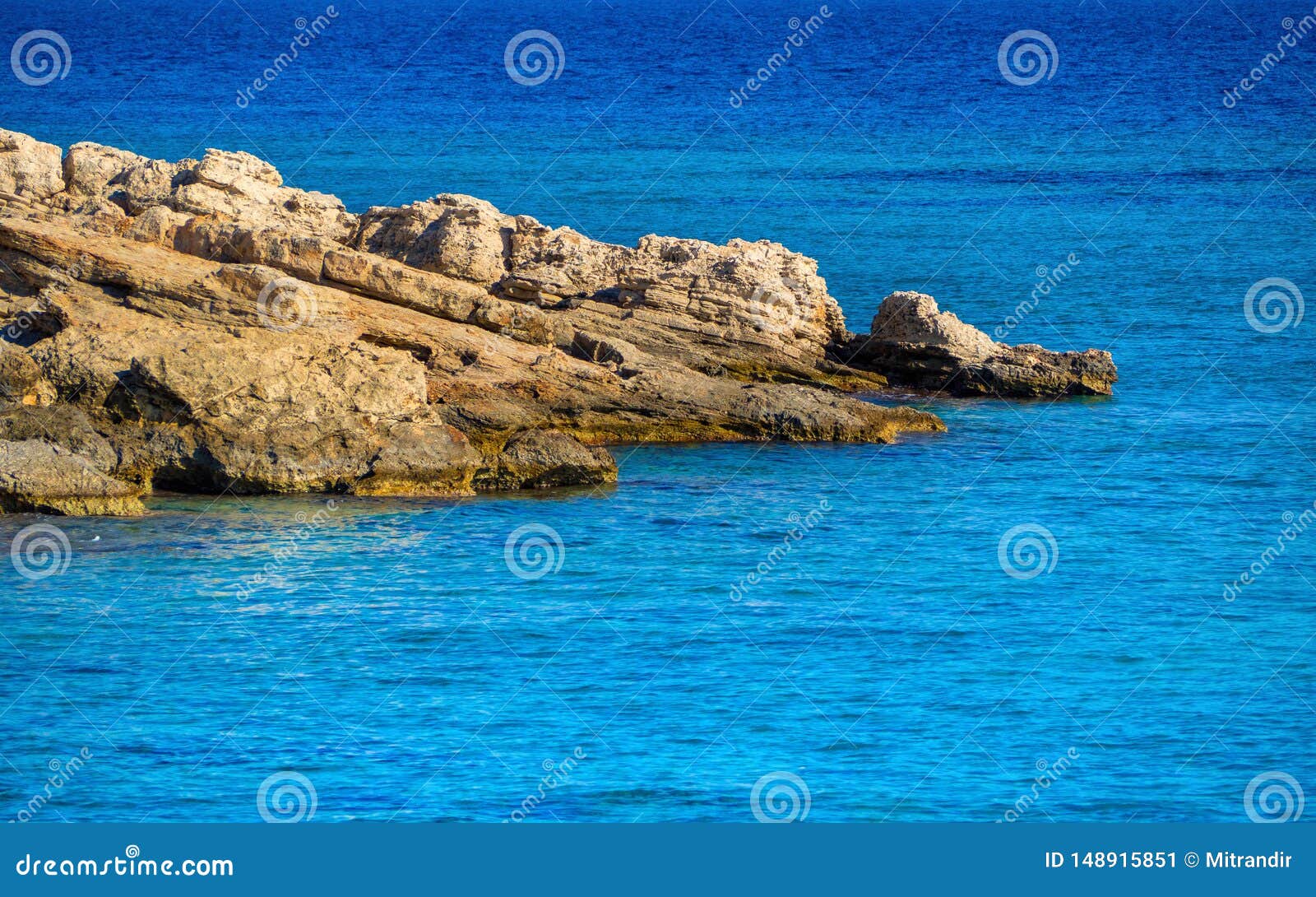 Rocks and Sea, Beautiful Blue Sea Stock Image - Image of coast ...