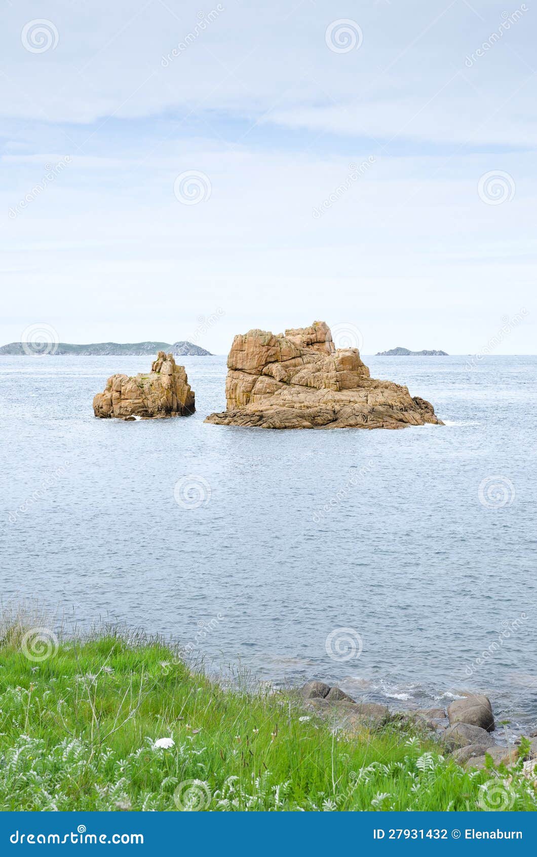 Rocks on the Sea, Beautiful Ocean Landscape Stock Photo - Image of ...
