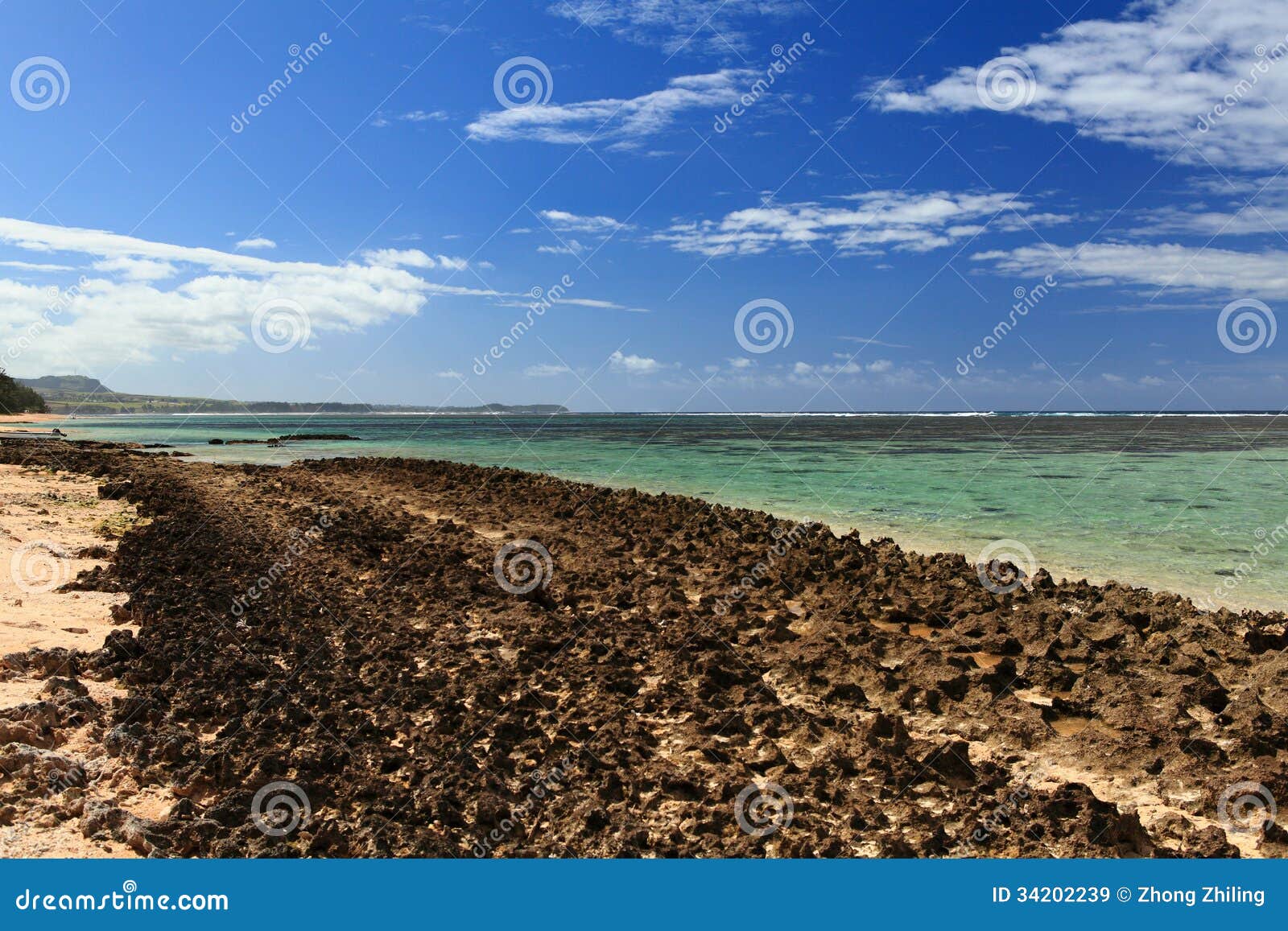 Rocks and sea stock image. Image of clear, water, unpollution - 34202239
