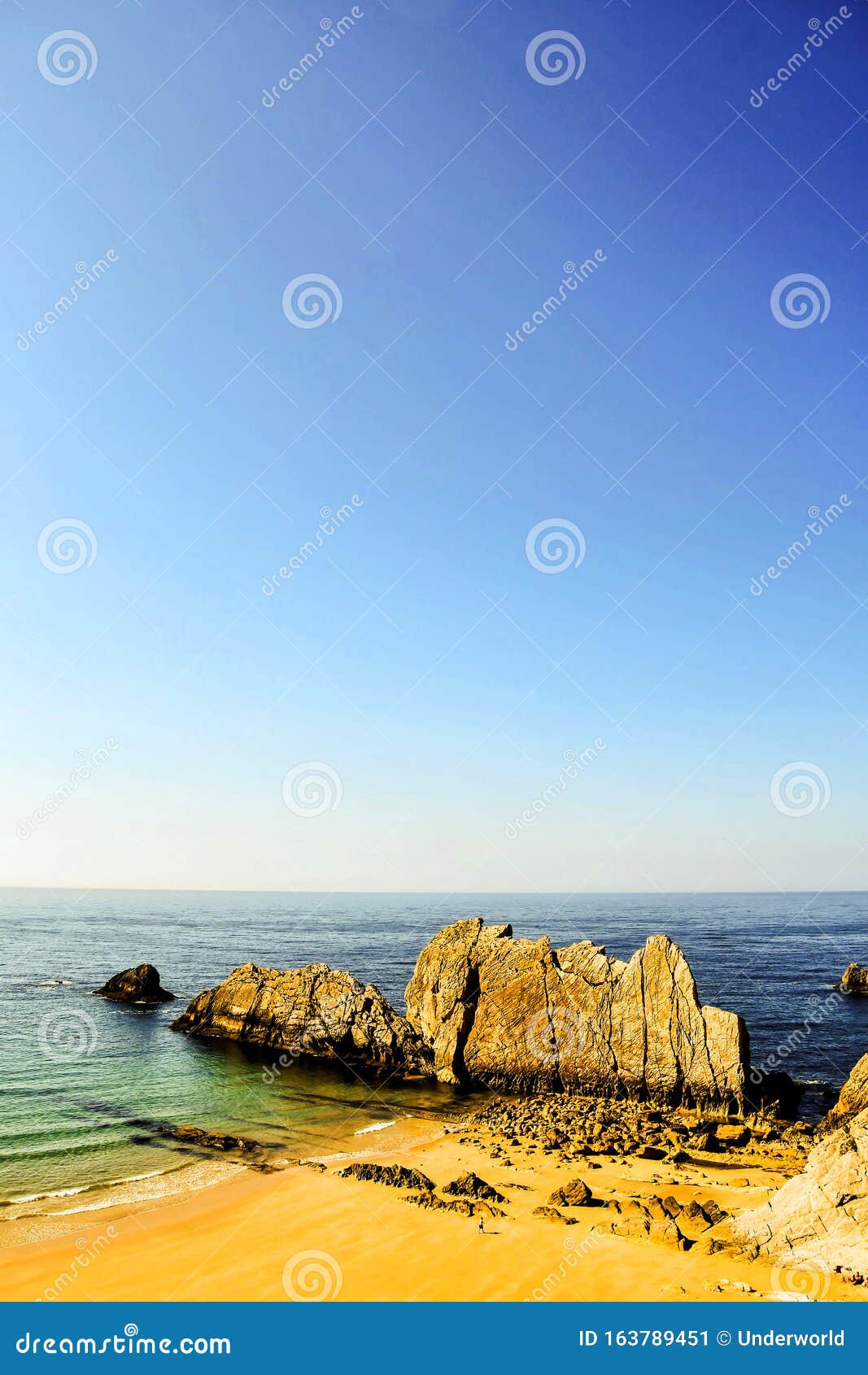 Rocks and Sea, Photo As a Background Stock Image - Image of cantabria ...
