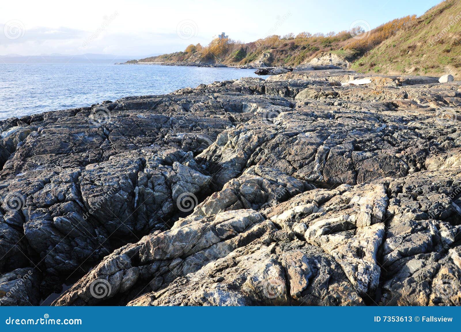 Rocks on sea shore stock image. Image of columbia, coast - 7353613