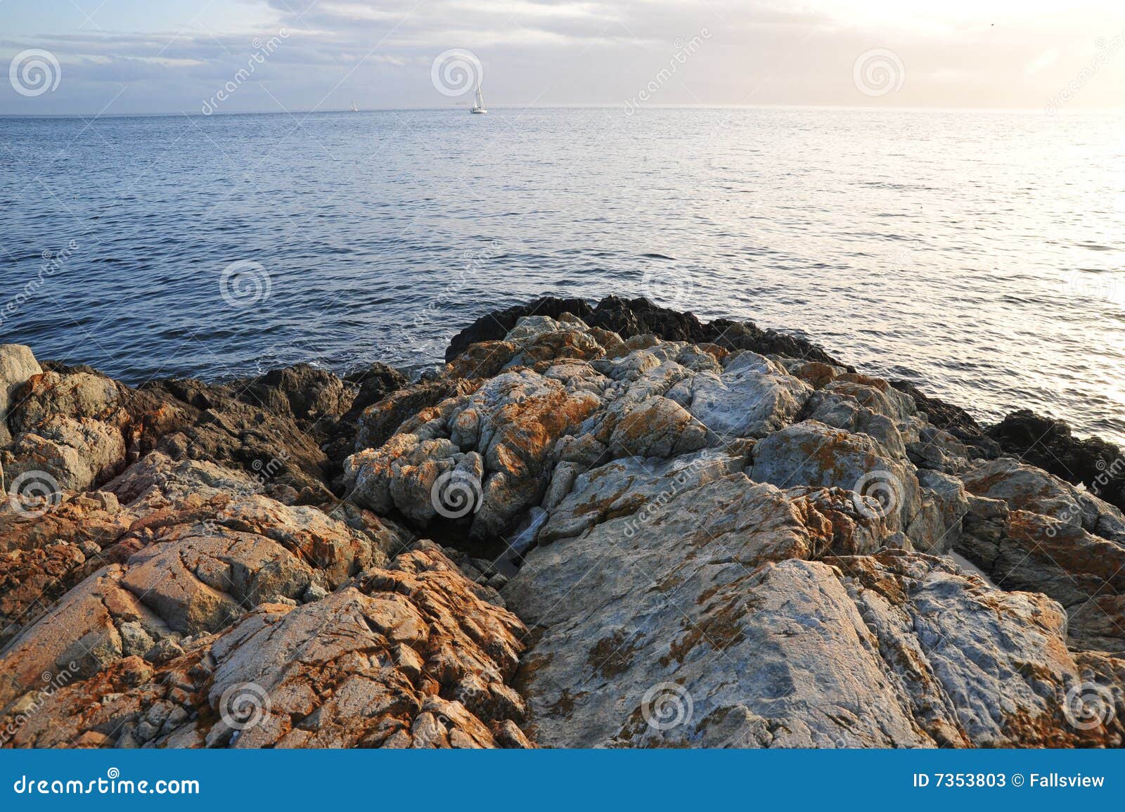Rocks on sea shore stock image. Image of coast, outdoor - 7353803