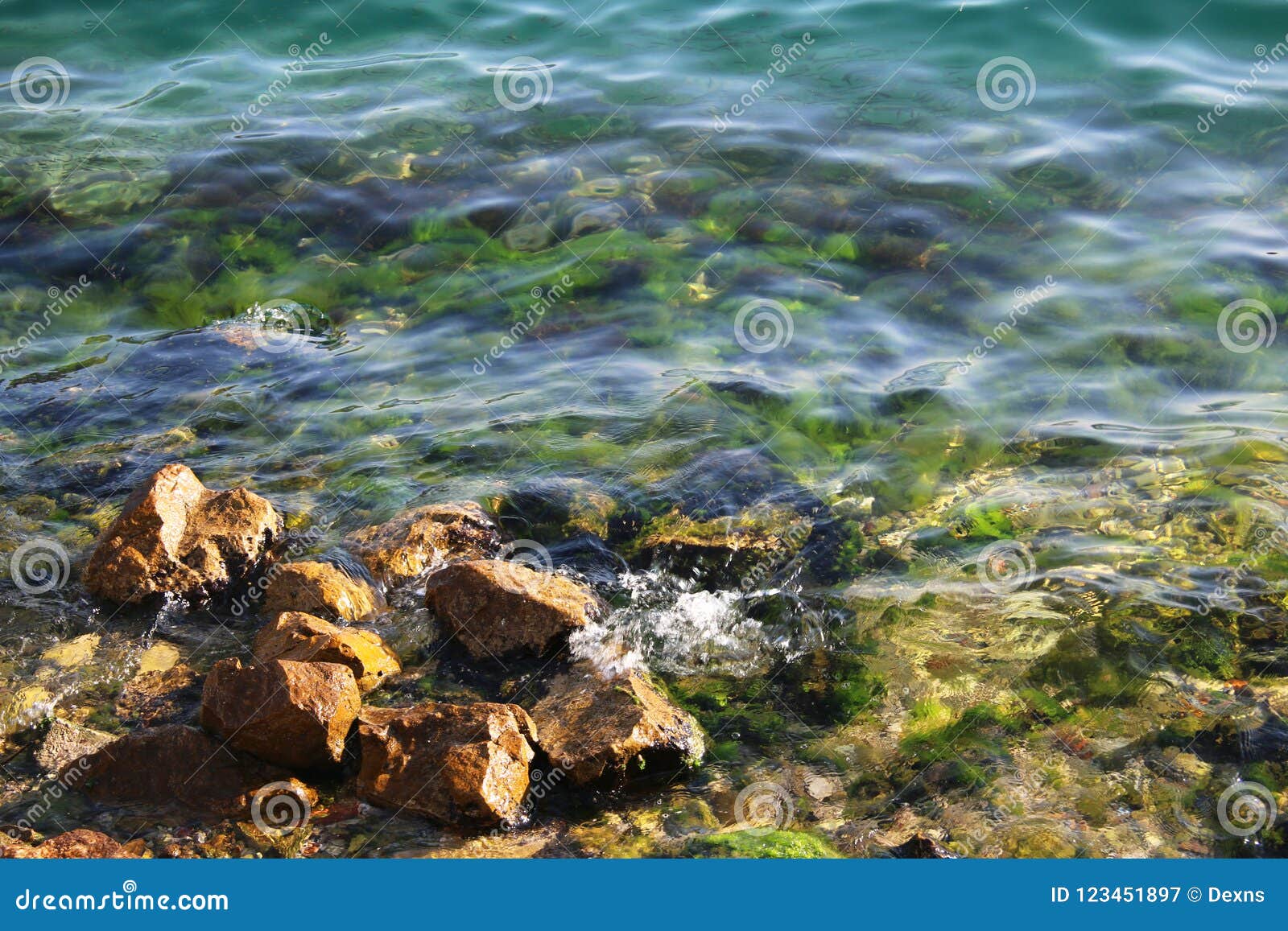 Rocks on the seashore stock image. Image of stone, waves - 123451897