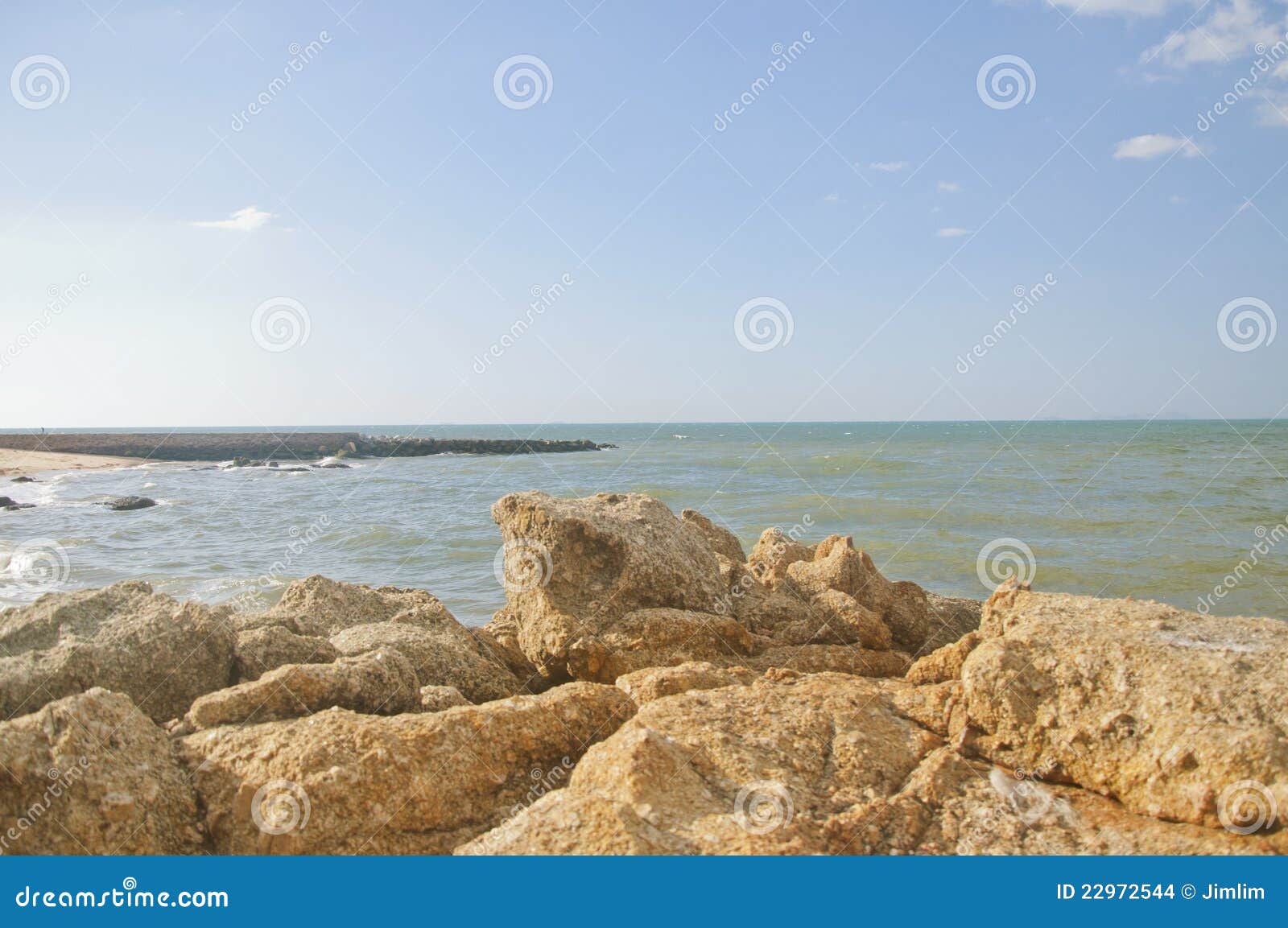 Rocks Seaside. Rocks on the Beach Stock Photo - Image of asia ...