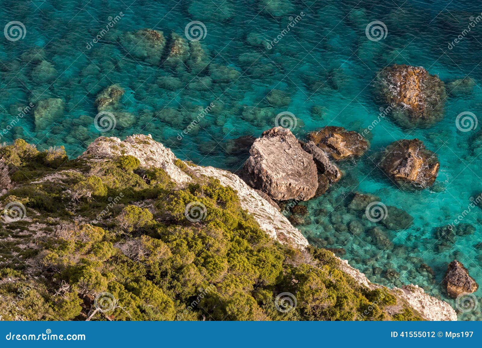 Rocks and the Shallow Water Stock Photo - Image of stones, turquoise ...