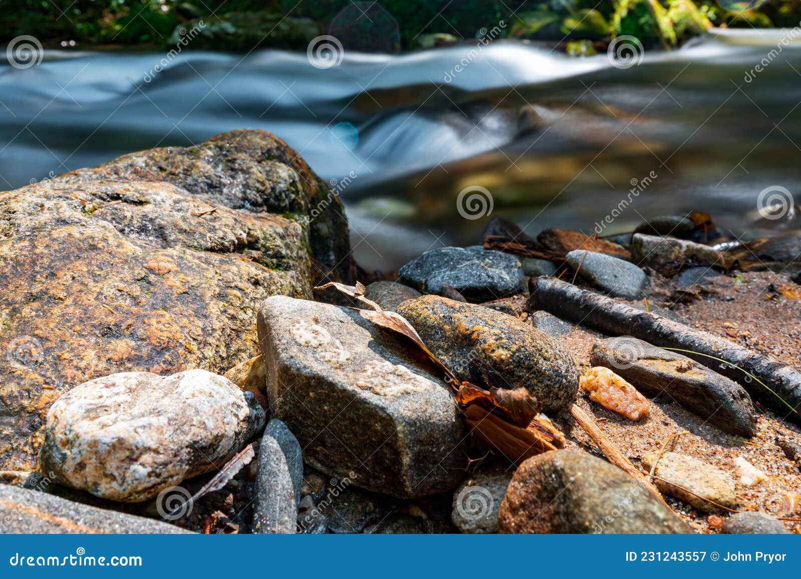 Rocks in a creek stock image. Image of outcrop, body - 231243557