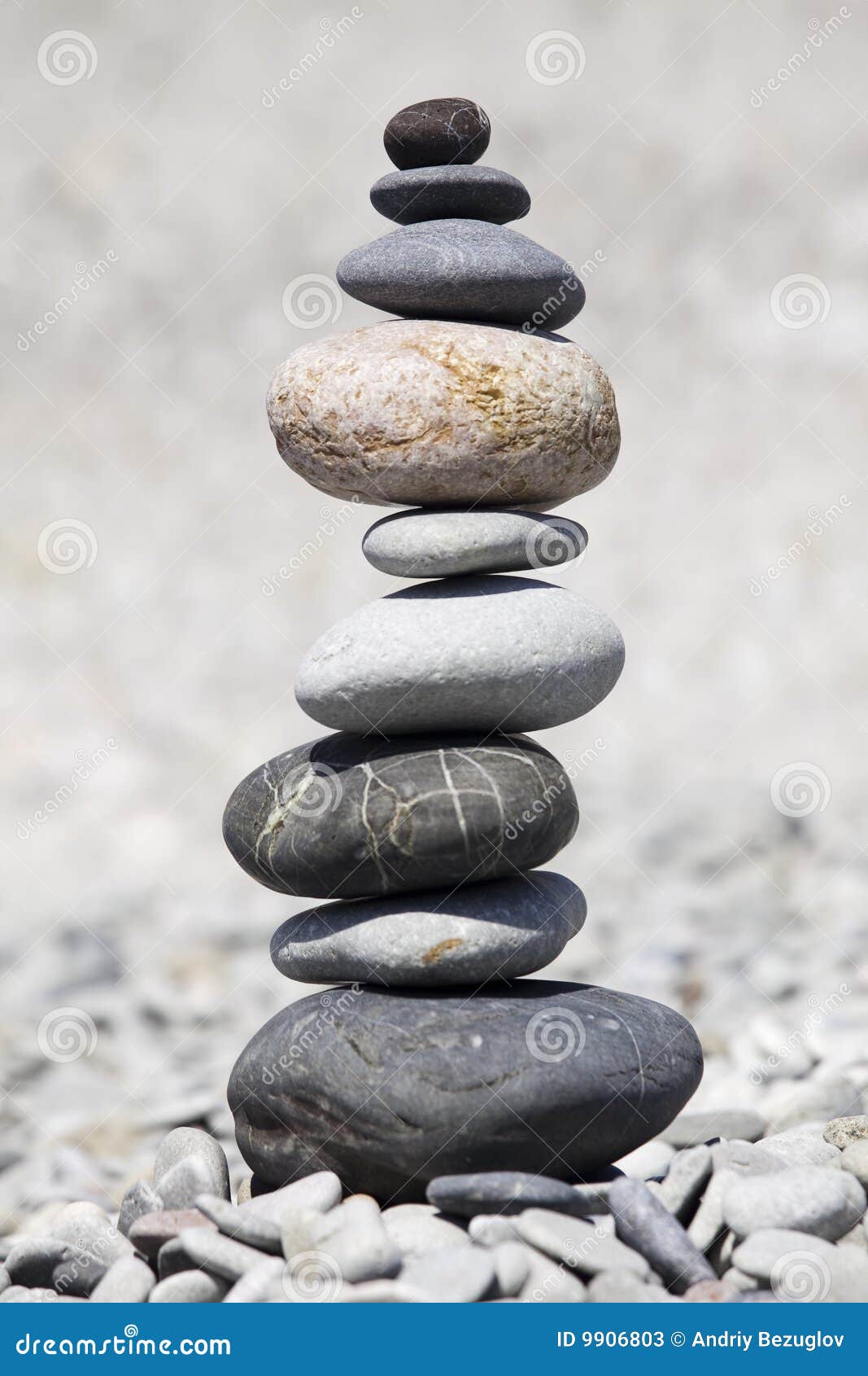 Rocks stacked on the beach stock image. Image of nature - 9906803
