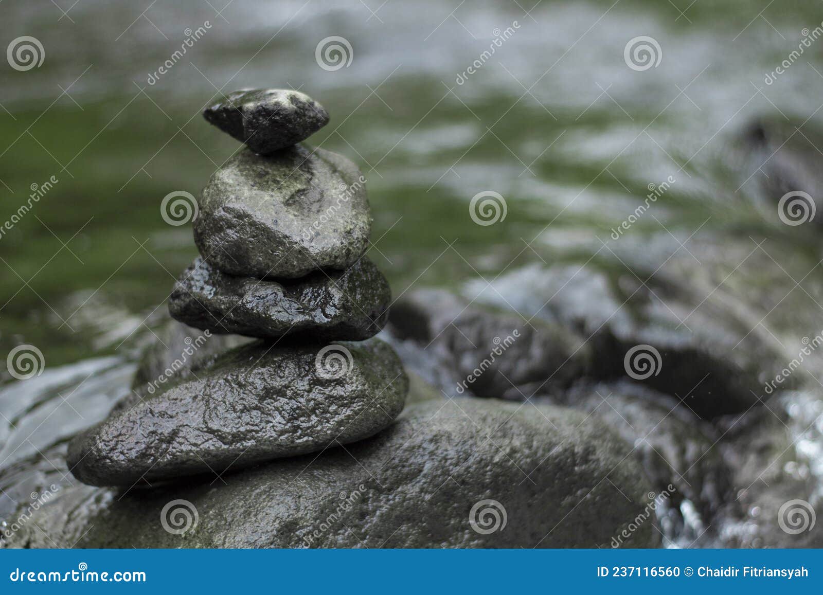 Rocks Stacked On A Rough Surface Of Frozen Lava After Mauna Loa Volcano ...