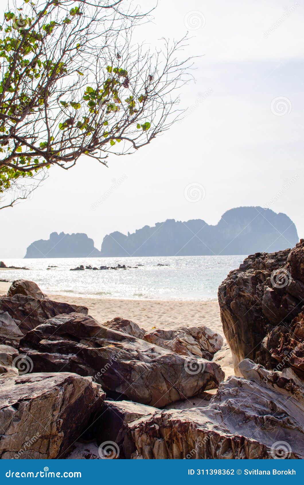 Rocks and Stone Beach. Thailand Nature Landscape. Stock Photo - Image ...