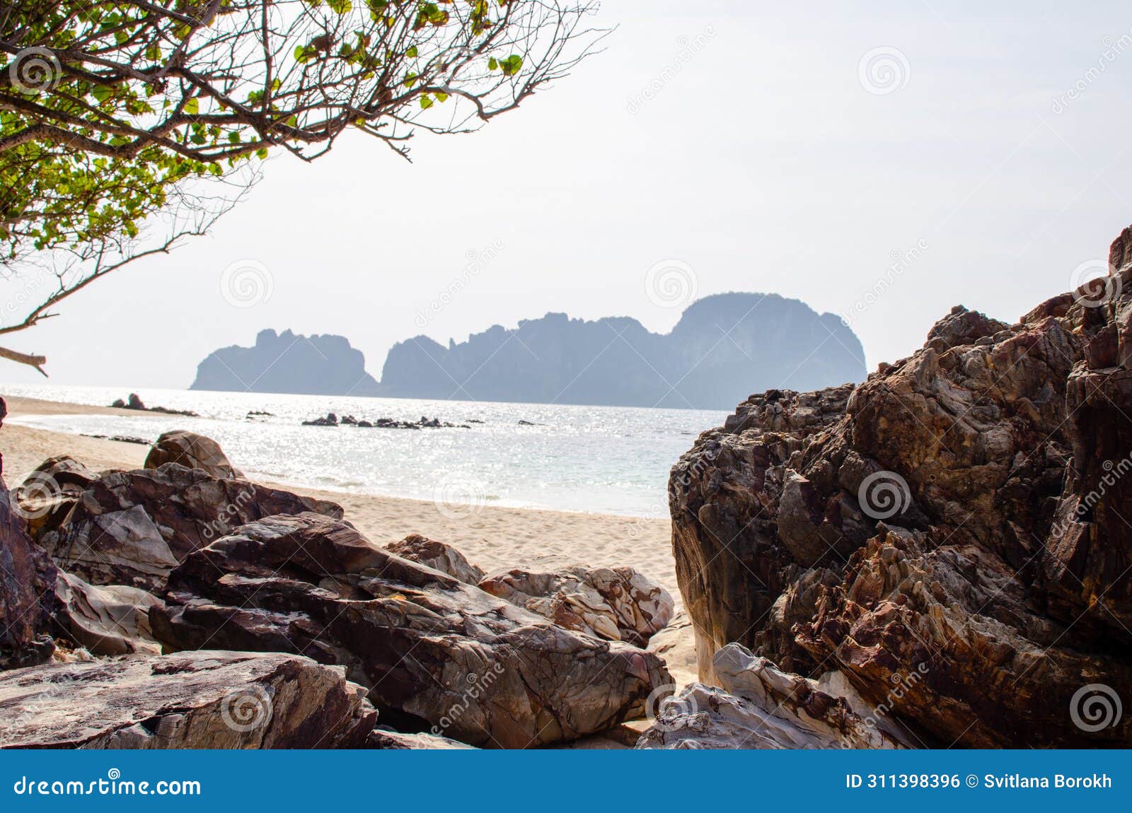 Rocks and Stone Beach. Thailand Nature Landscape. Stock Photo - Image ...