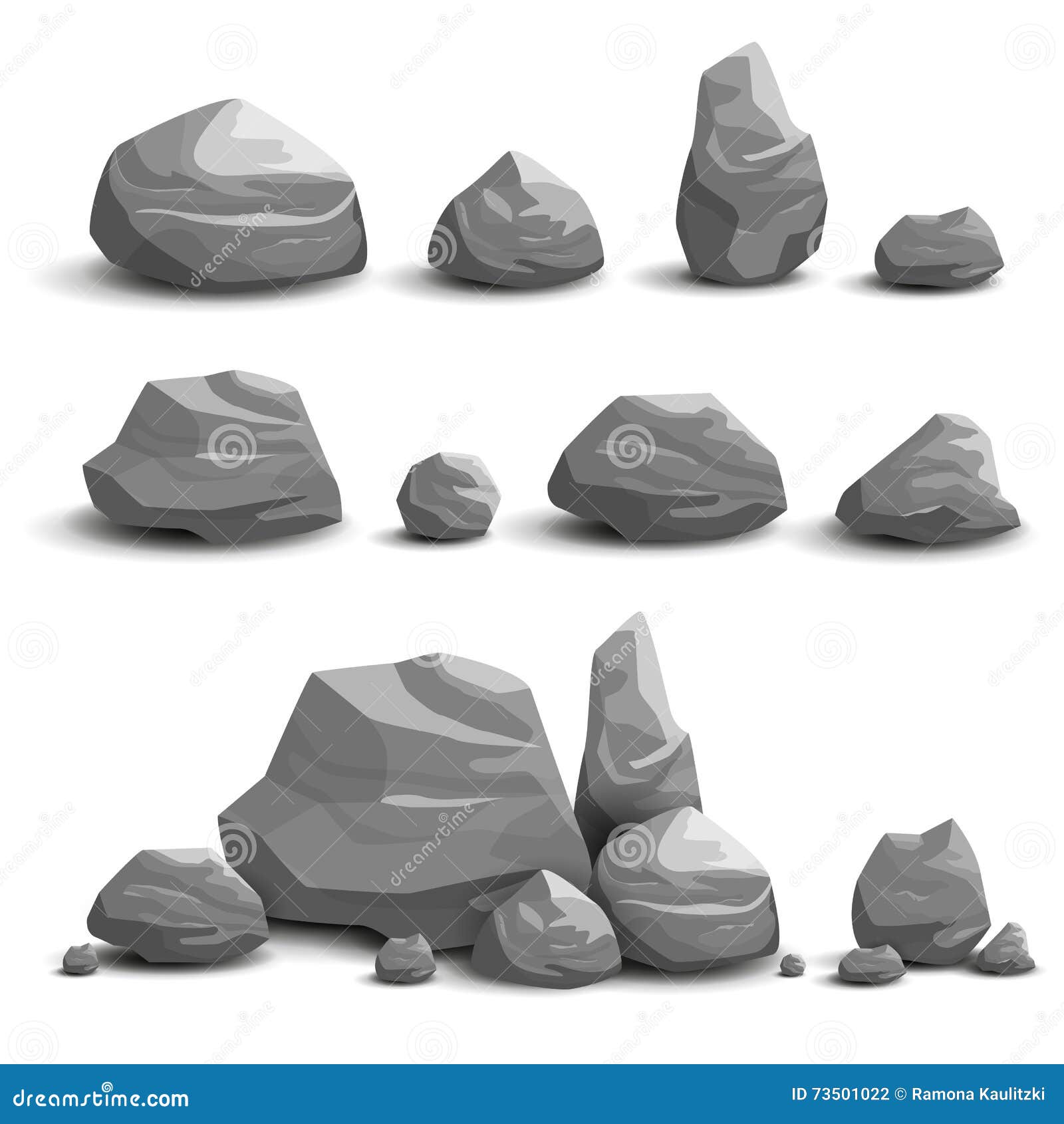 Rocks and Stones stock illustration. Illustration of detail - 73501022