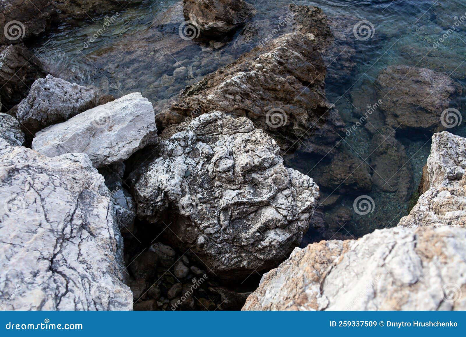 Rocks and Stones in the Sea. Sea Stones Stock Image - Image of seaside ...