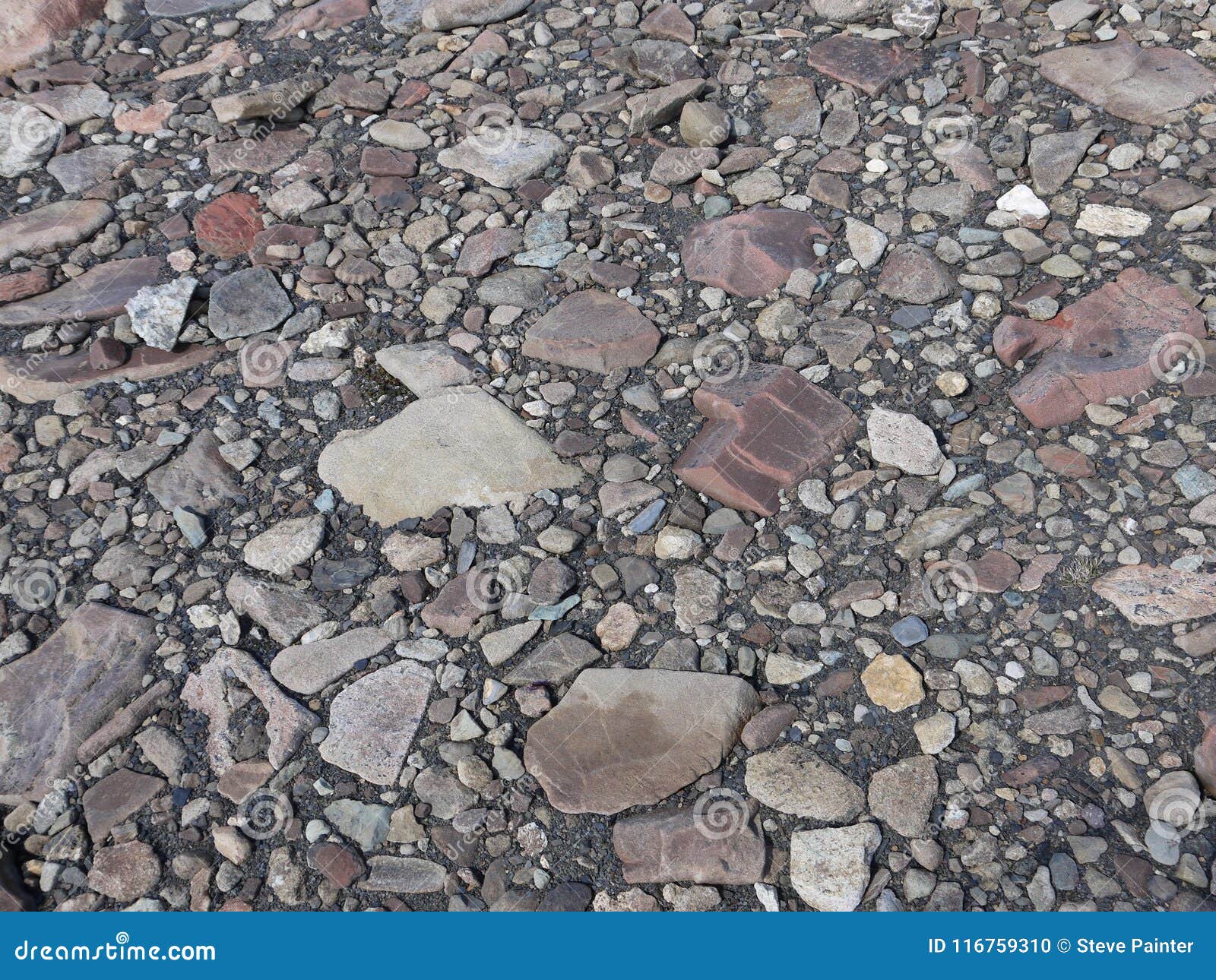 Rocks and Stones Worn Flat and Smooth by Nature Stock Photo - Image of ...
