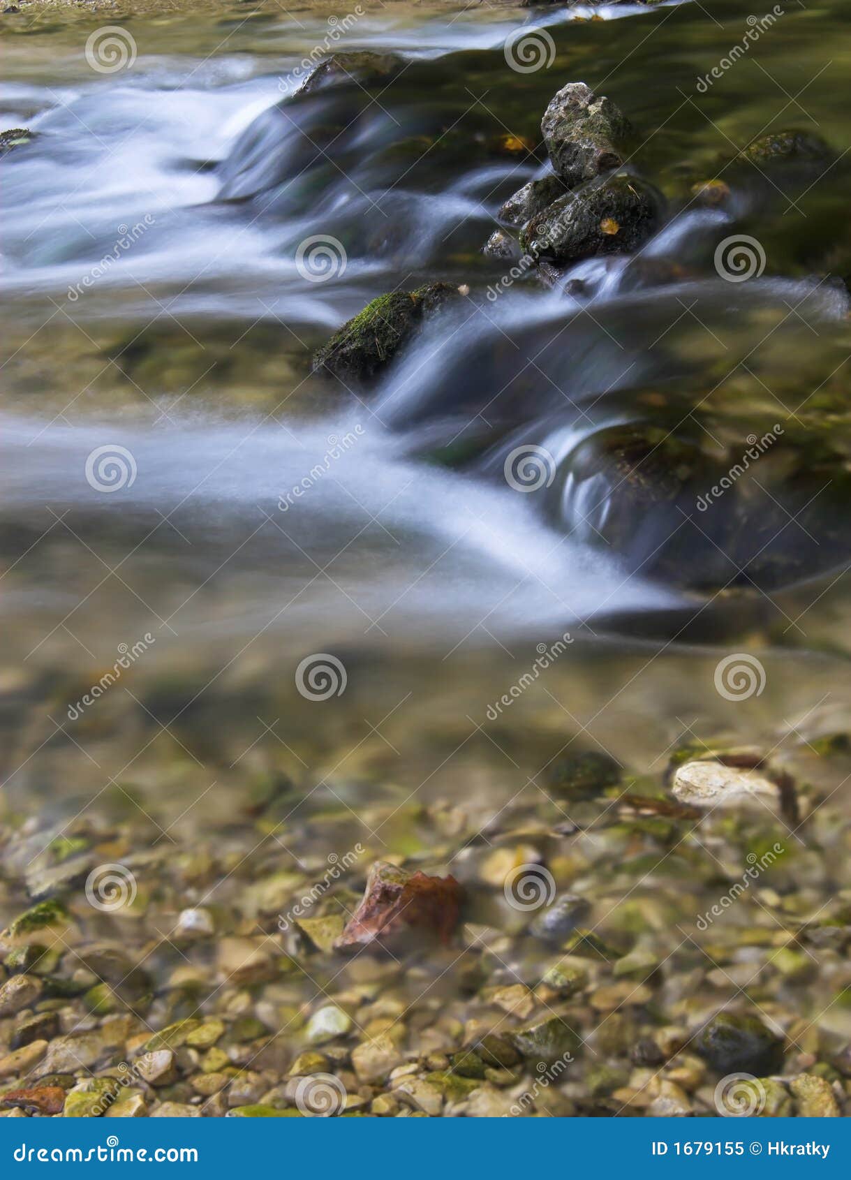 Rocks in a stream stock image. Image of creek, green, spring - 1679155