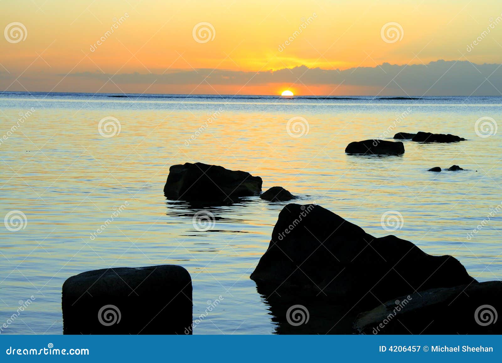 Rocks at sunset stock image. Image of stone, peaceful - 4206457
