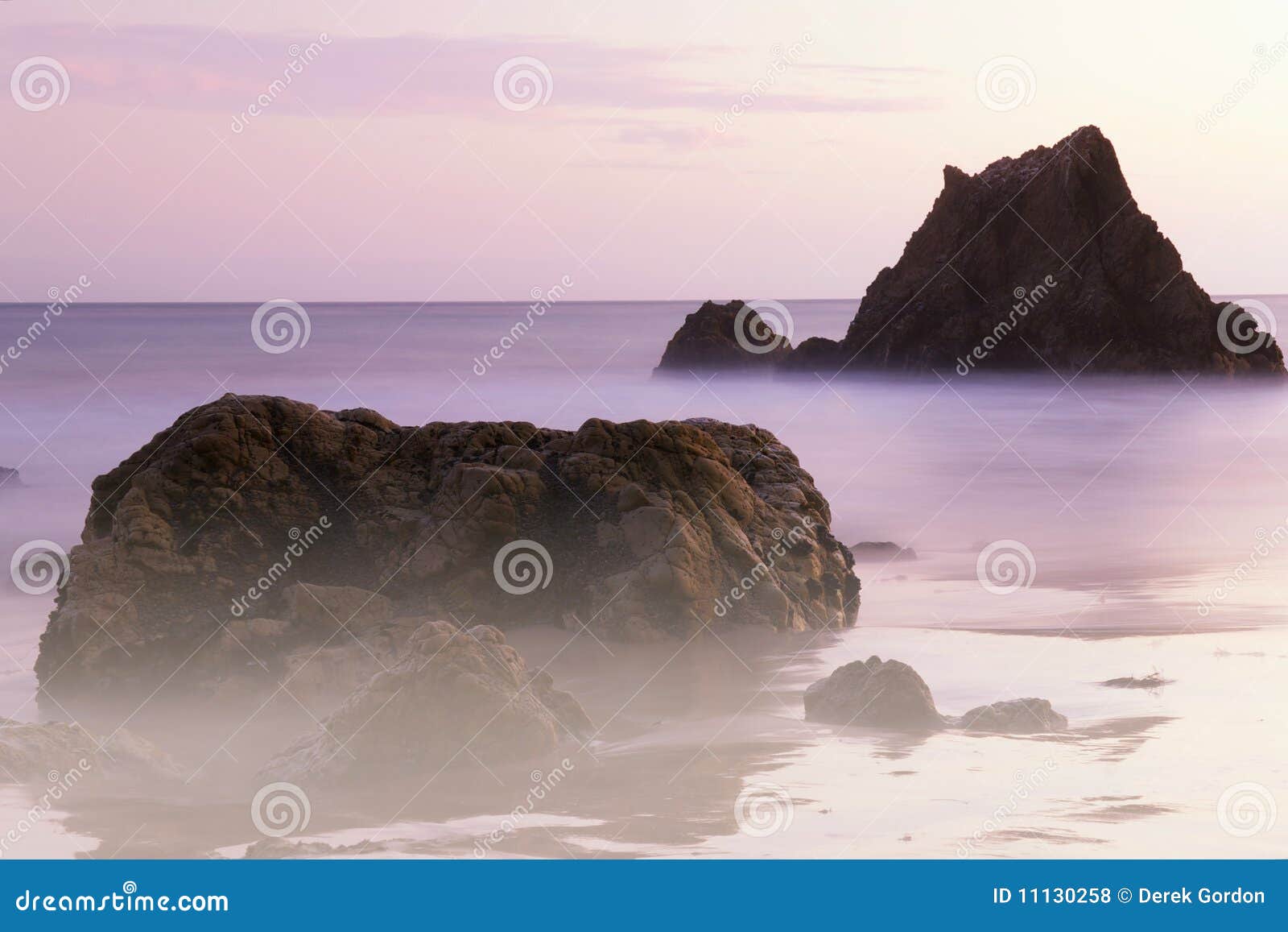 Rocks in Surf at California Beach Stock Photo - Image of cove, beauty ...
