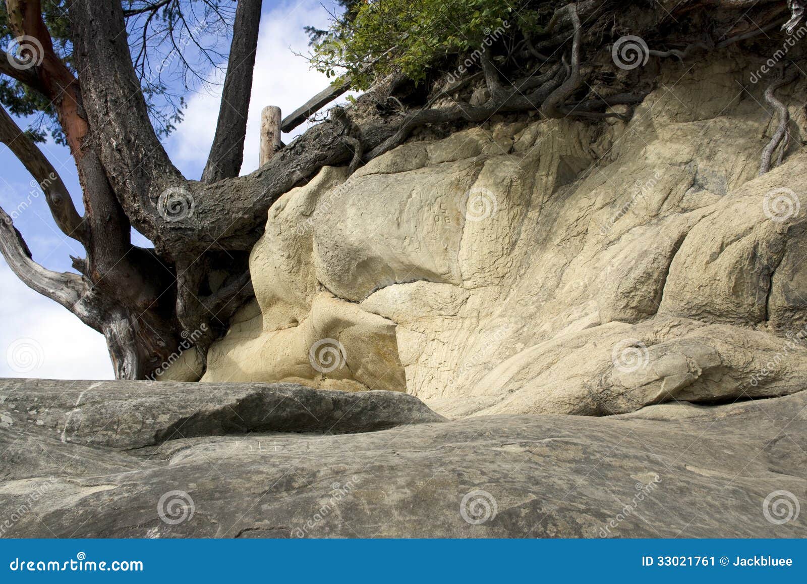 Rocks and trees stock image. Image of rocks, park, white - 33021761