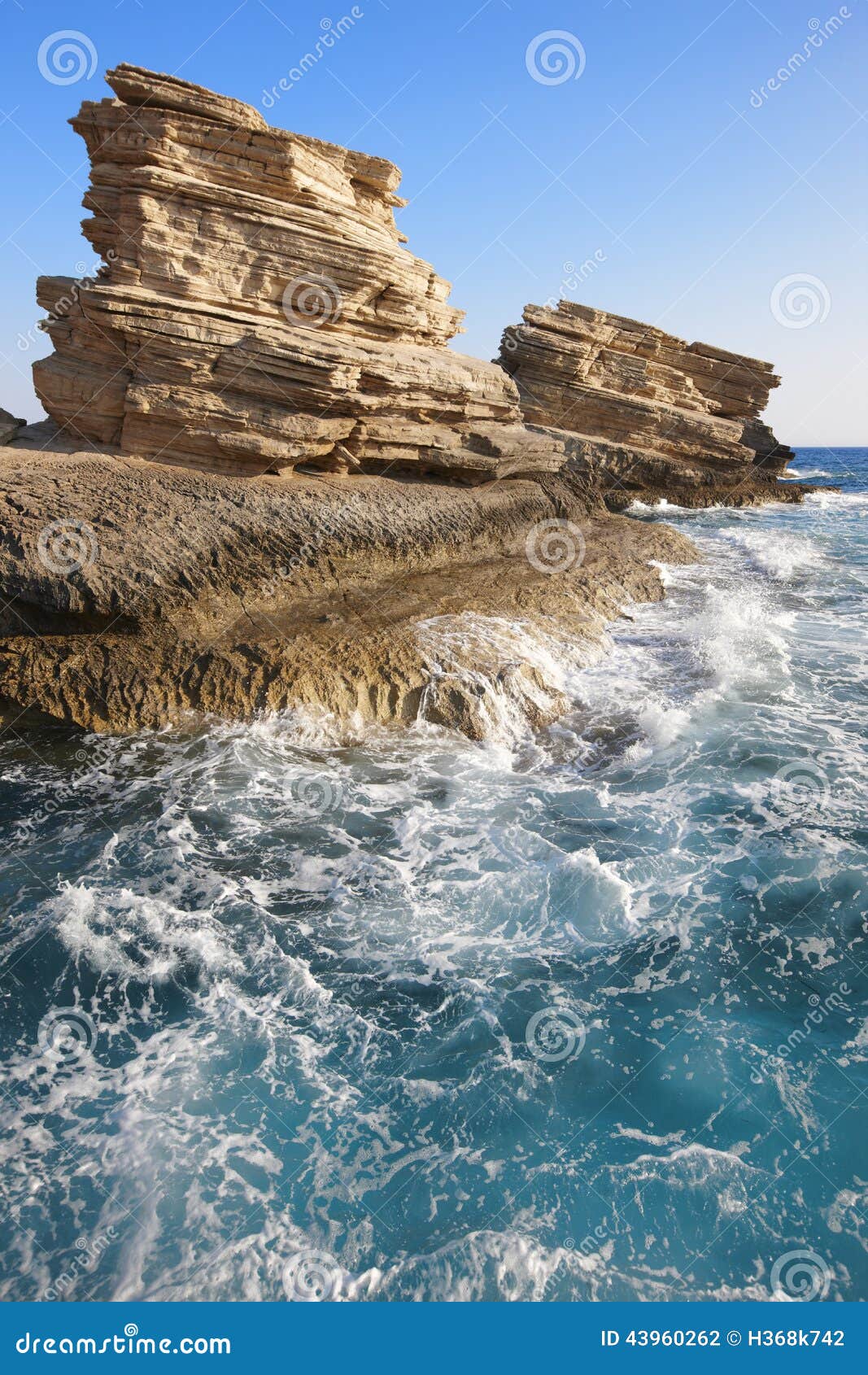 Rocks at Triopetra Beach. Mediterranean Sea Stock Photo - Image of ...