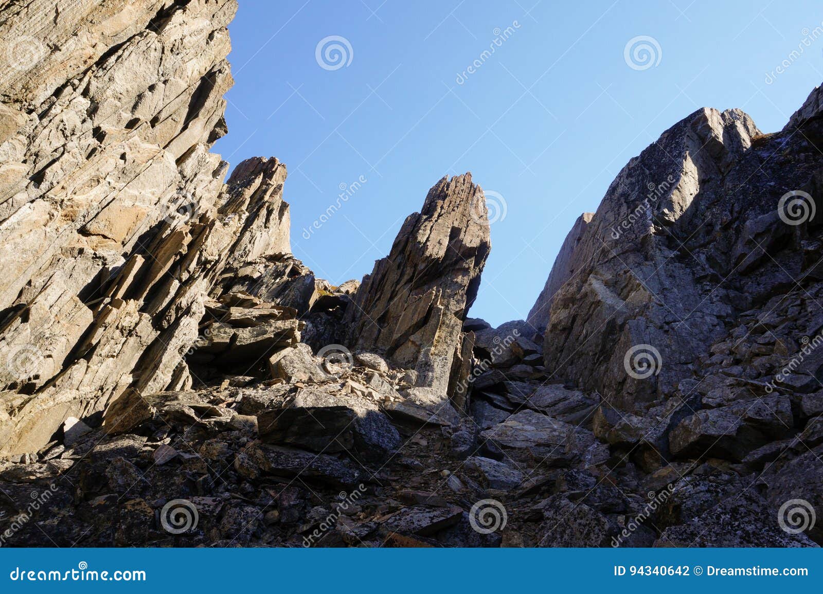 Rocks in the tundra stock photo. Image of cliff, rocky - 94340642