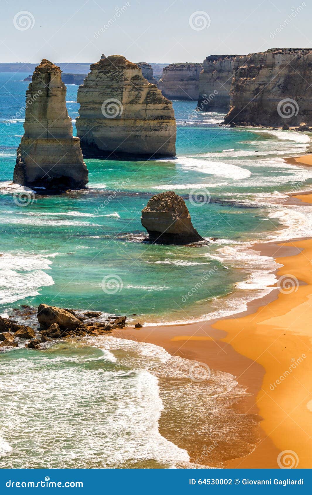 Rocks of the Twelve Apostles Along Australian Coast Stock Photo - Image ...