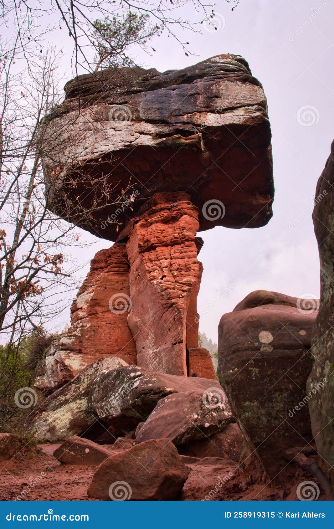 Rocks Under Devil S Table in Germany Stock Image - Image of table ...