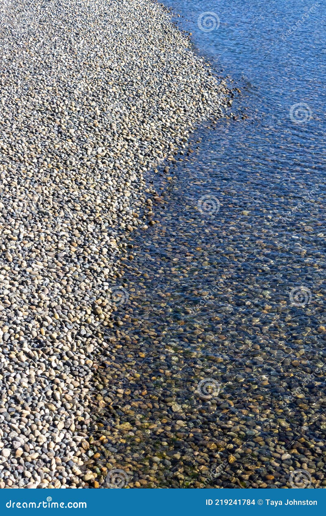Rocks Under the Shallow Water on a Beach Stock Photo - Image of ...