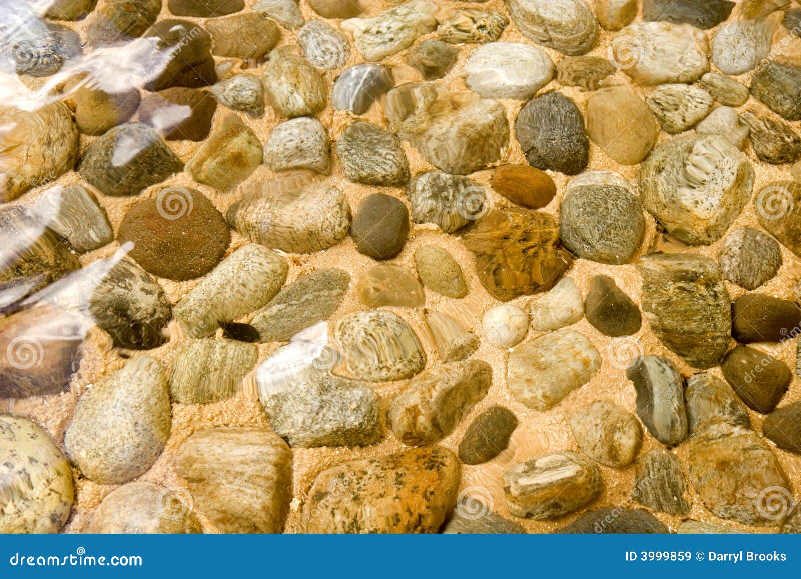 Rocks Under Water stock image. Image of pebbles, colored - 3999859