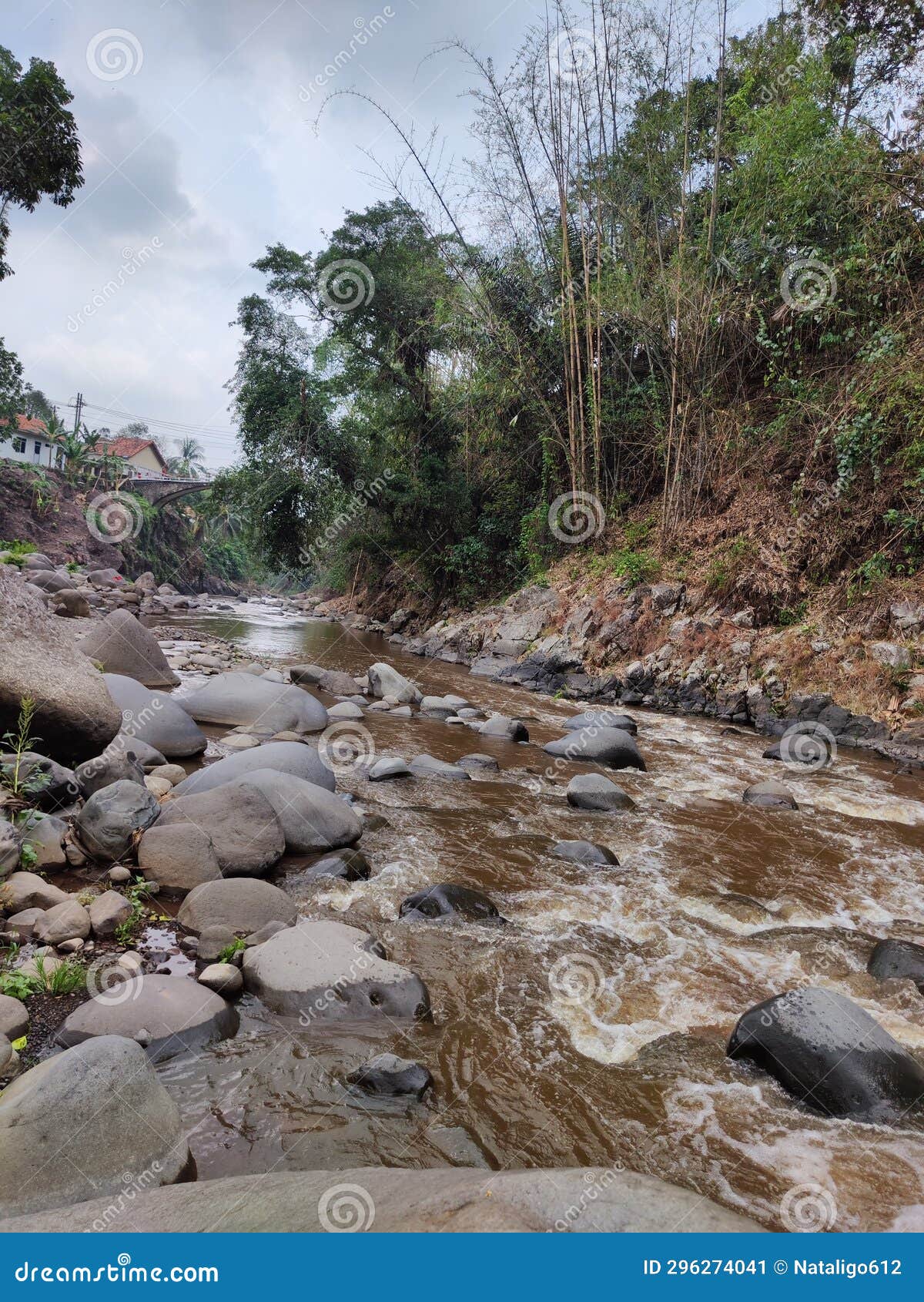 ROCKS UNDER the WATERFALL at CURUG BAJING CENTTAL JAVA Stock Image ...